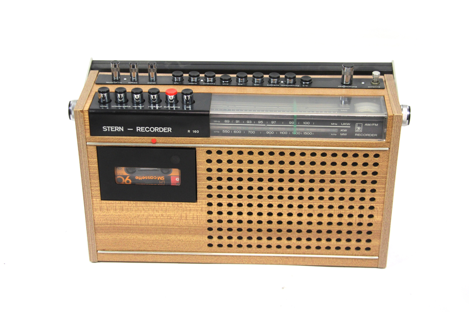 STERN R160 Radiorecorder RFT Tuner DDR Rundfunkempfänger Tapedeck Radio ...